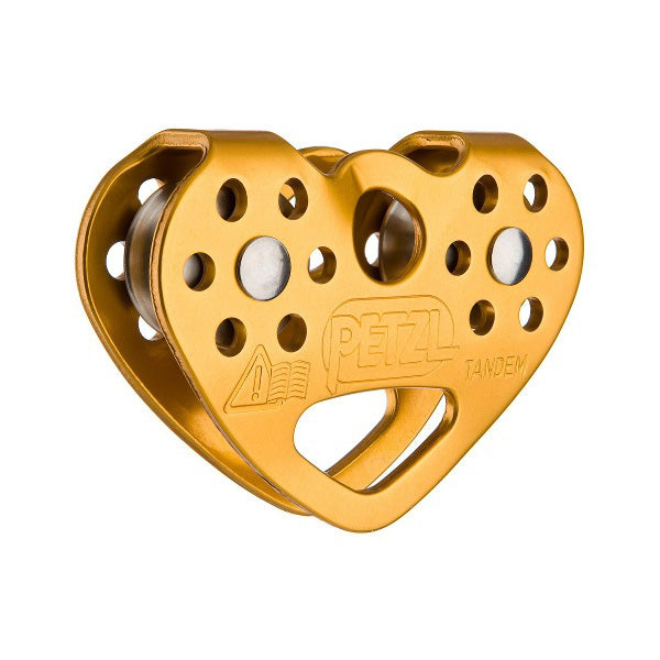 Petzl Tandem Cable Pulley | Double Pulley for Transport Along Cables